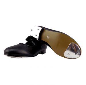 Elite Low Heel Tap Shoe With Fitted Toe And Heel Taps